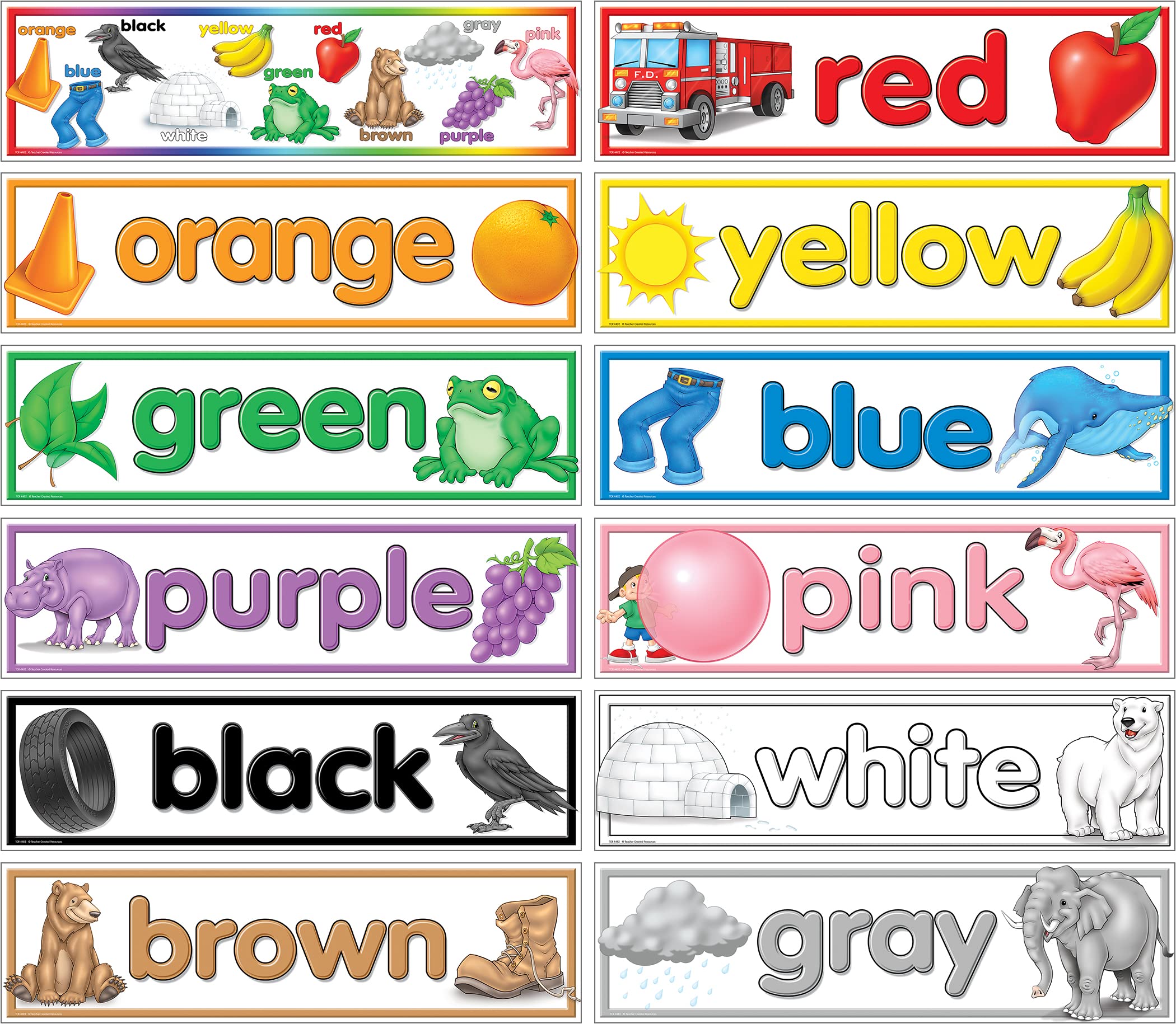 Teacher Created Resources Colors Headliners (4482),Multi Color