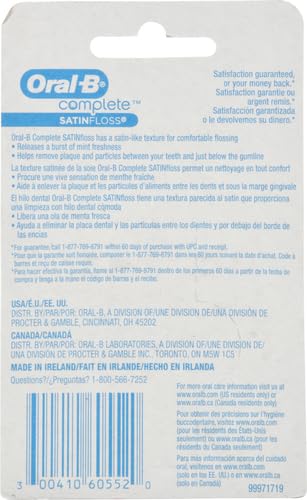 Oral-B 060552 Mint-Flavored Satin Dental Floss 12 pk