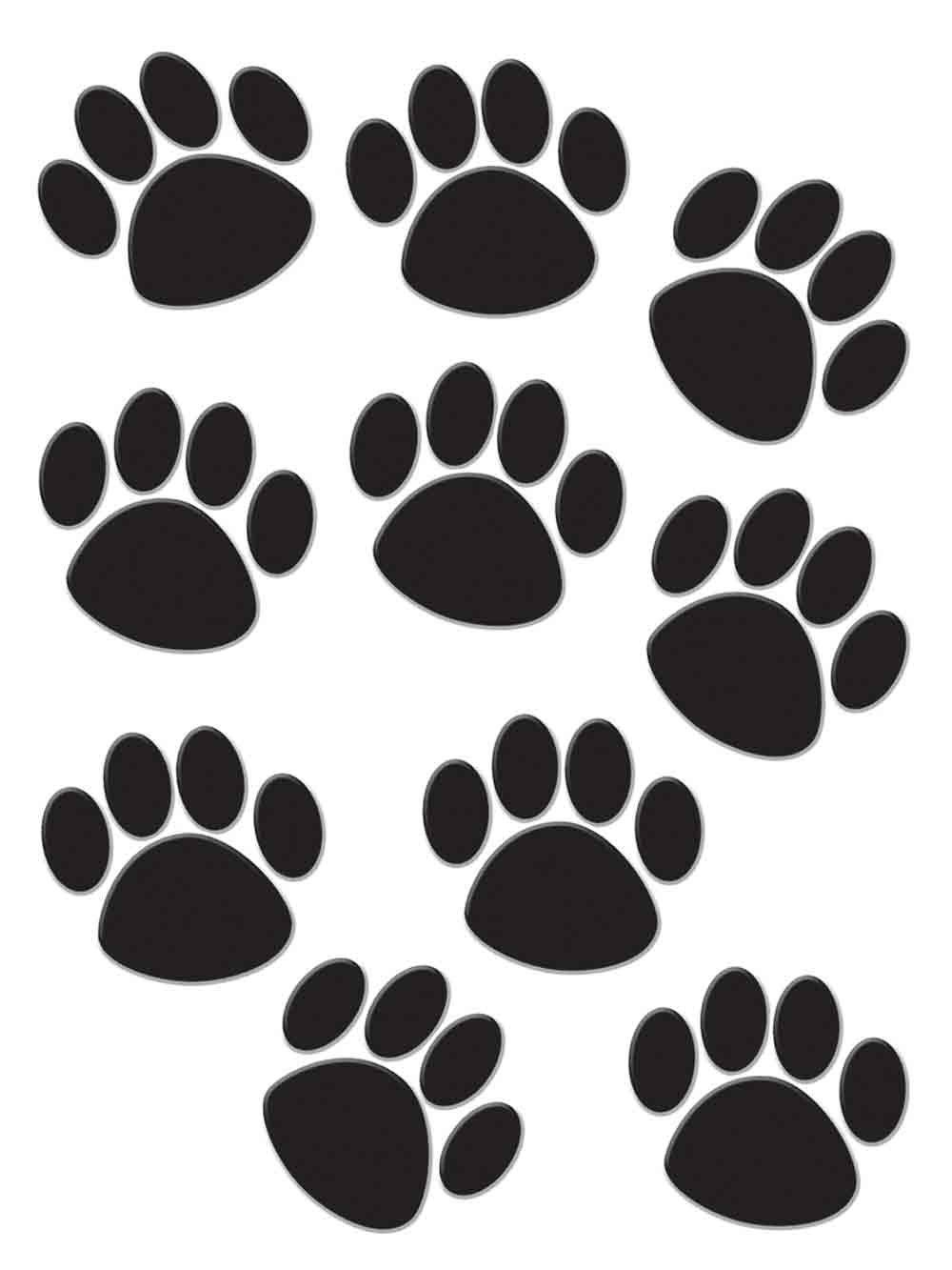 Teacher Created Resources Accents, Black Paw Print (4277)