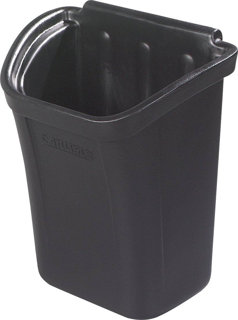 CFS CC11TH03 Trash Bin for Bussing Cart, 7 gal Capacity, 22" Height, 18" Width, 12.25" Length, Polyethylene (PE), Black