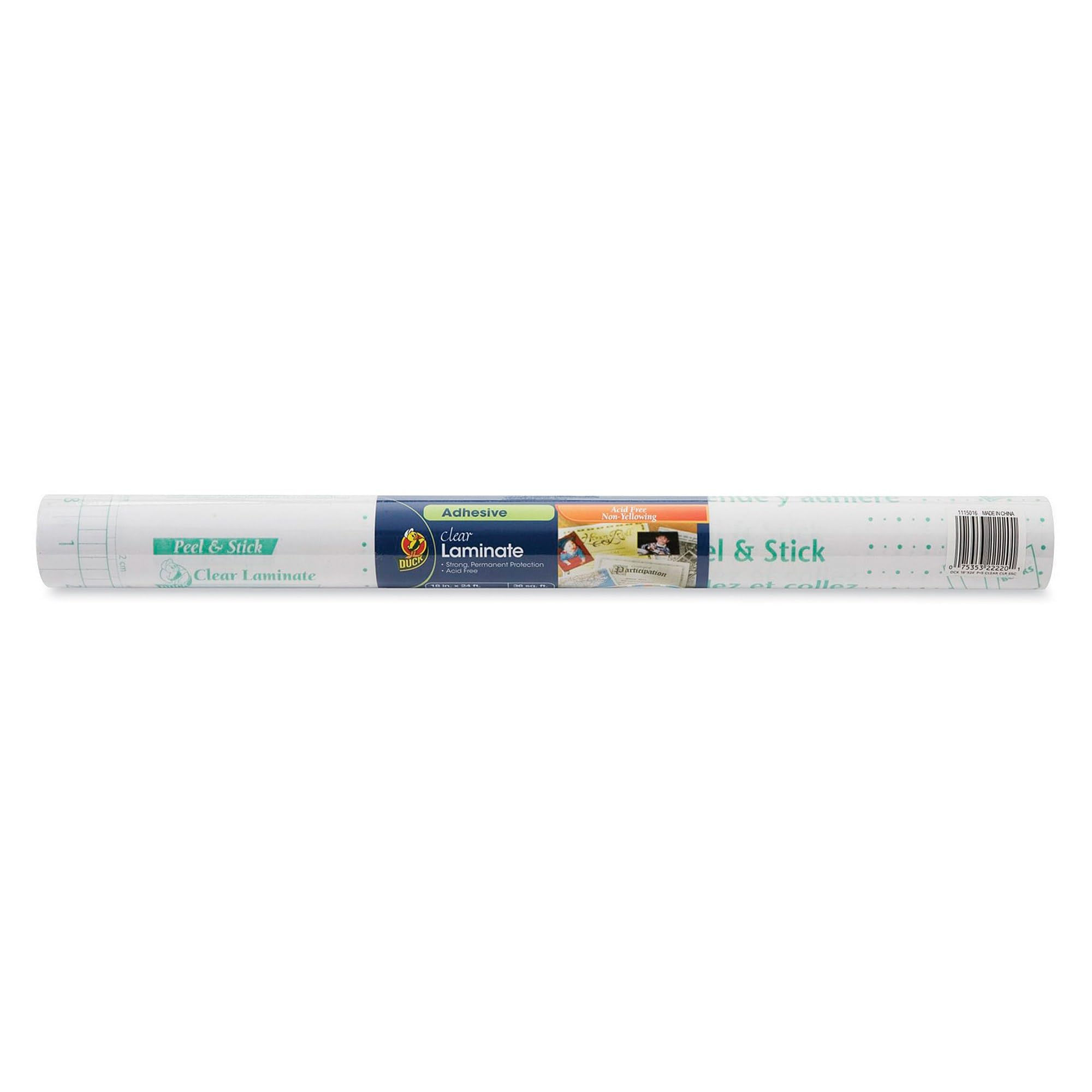 Duck Brand EasyLiner Adhesive Surfaces, 18 in x 24 ft, Clear