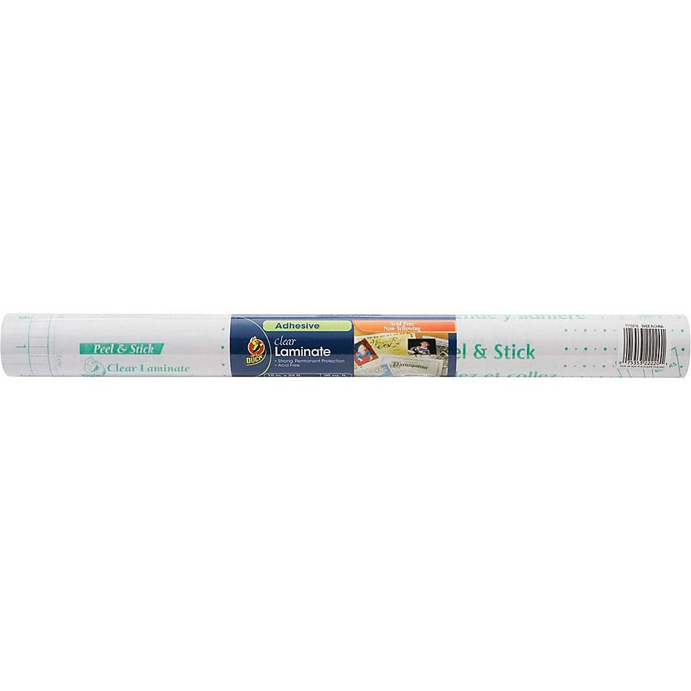 Duck Brand EasyLiner Adhesive Surfaces, 18 in x 24 ft, Clear