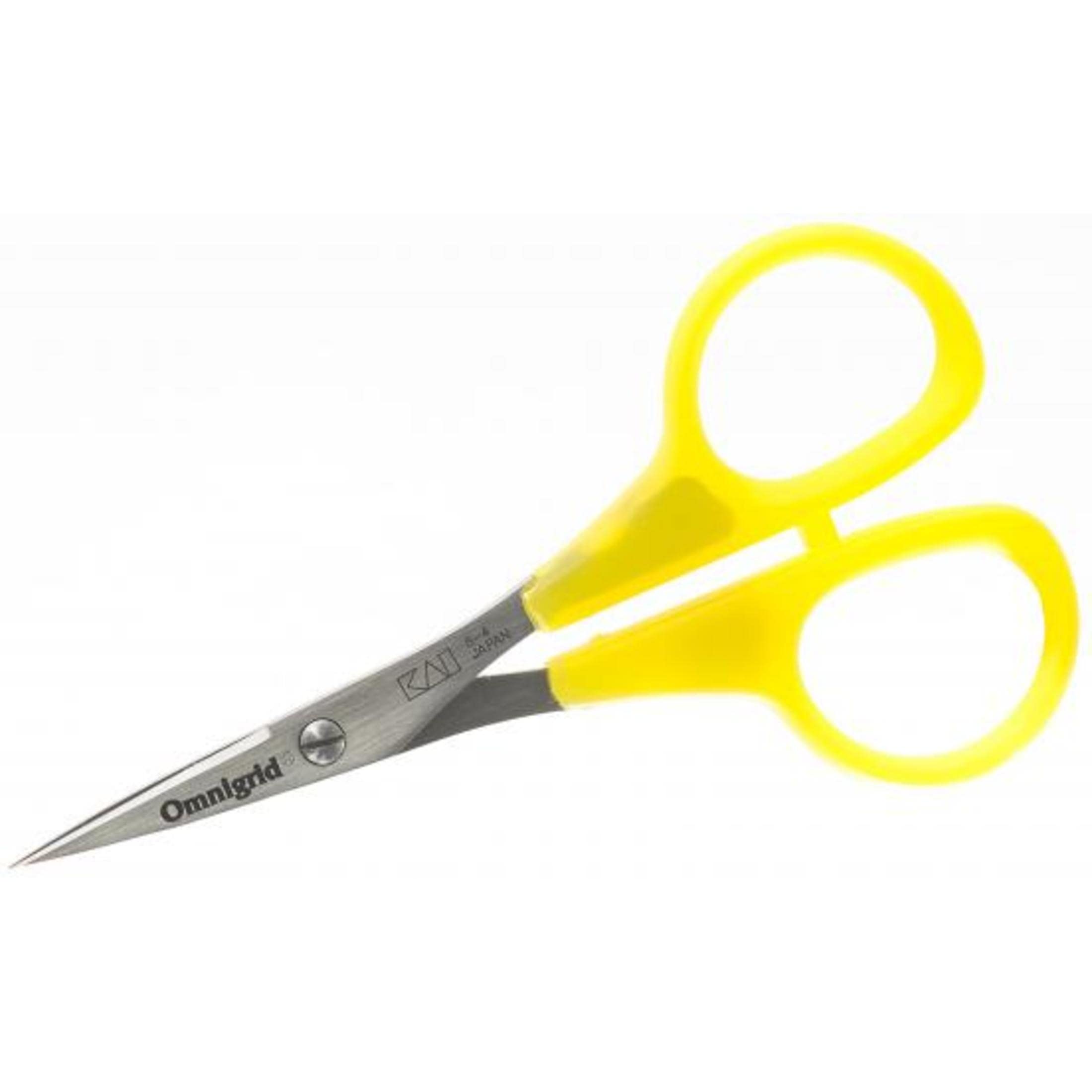 Omnigrid 4-Inch, Ultra Sharp Point, Stainless Steel, 1 Count Needlecraft Scissors, ĐnĐľ РаŃk, Yellow