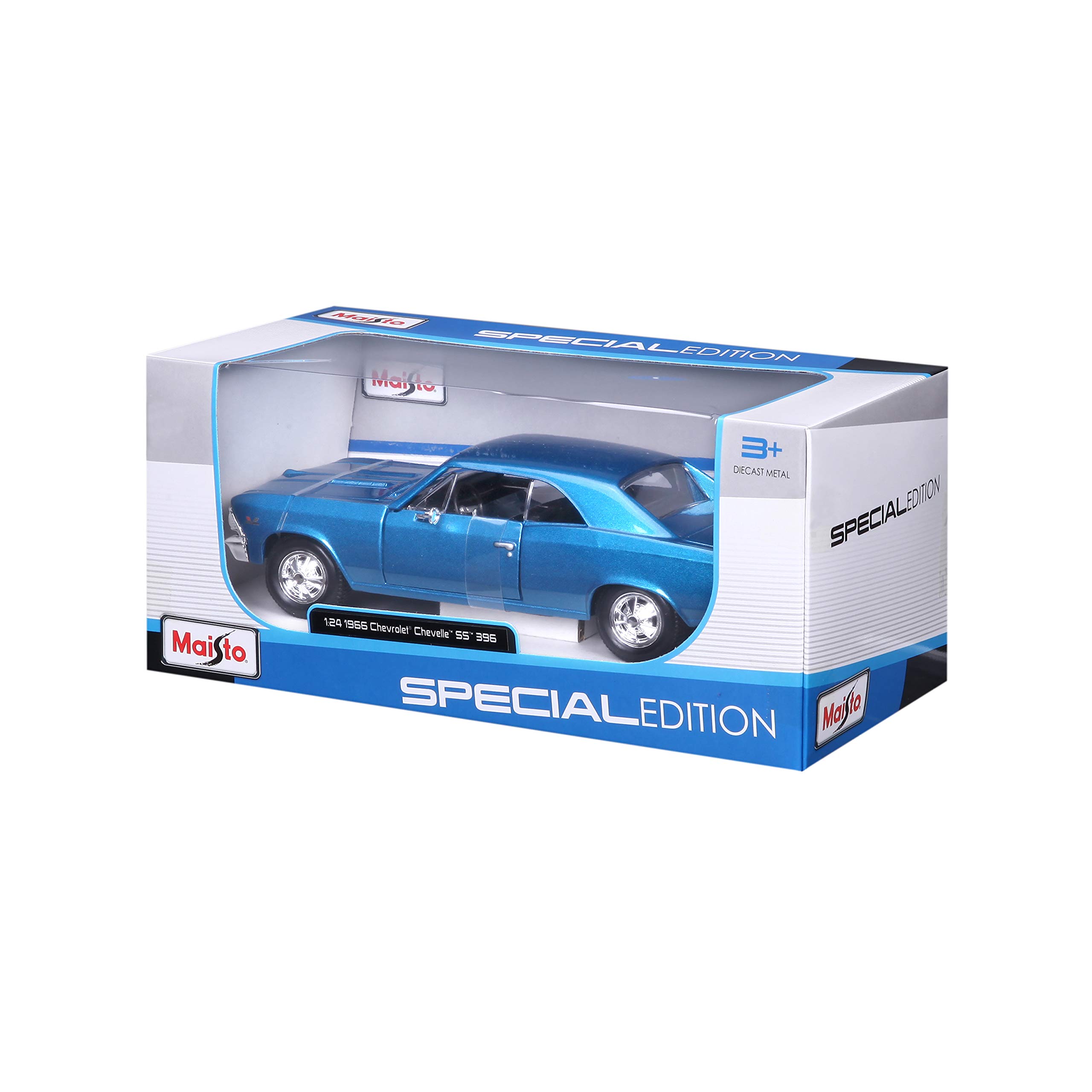 Maisto 1:24 1966 Chevy Chevelle SS 396 Model Car, Multicolor