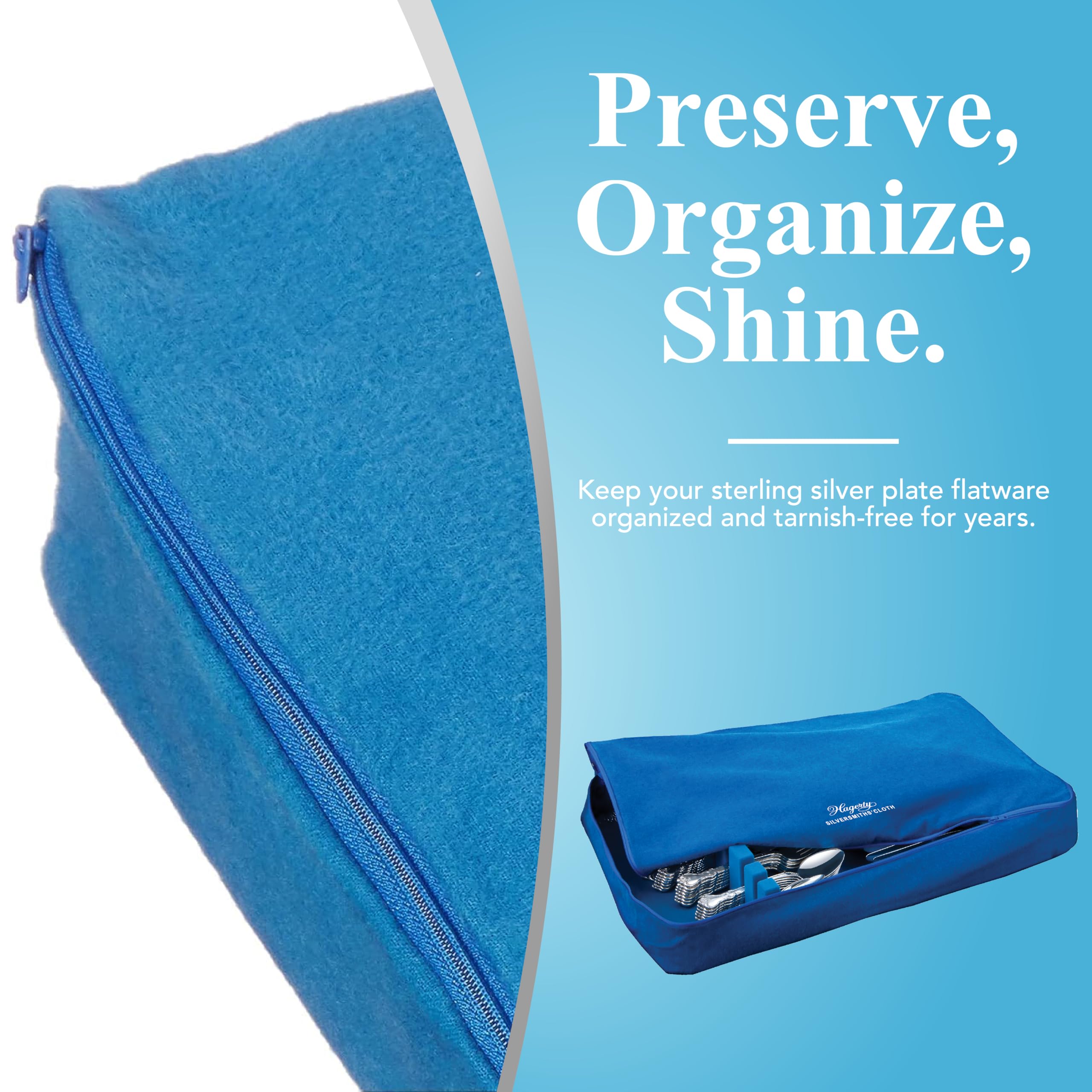 Hagerty 19111 12-by-19-inch Zippered Drawer Liner, Blue