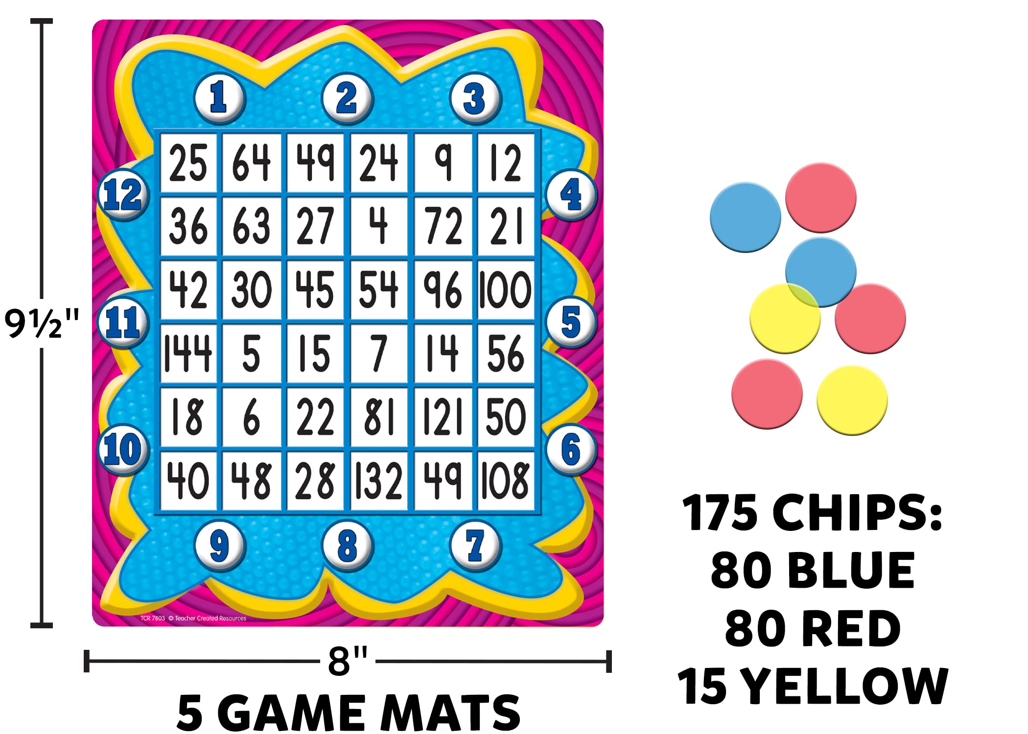Teacher Created Resources Multiplication: Four-in-a-Row Game (7803)