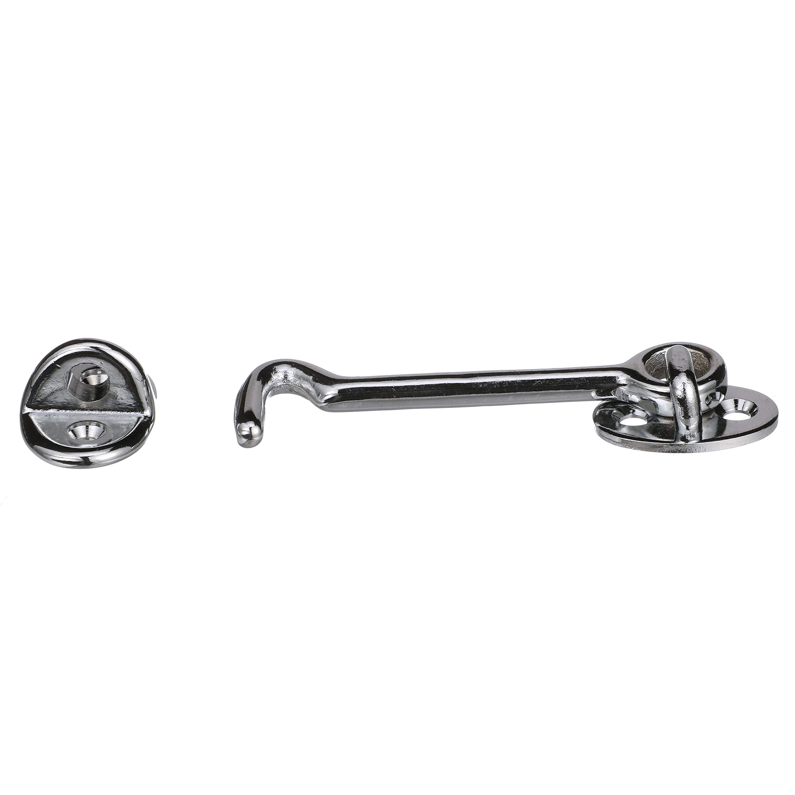 Seachoice Chrome-Plated Cast Brass 3 in. Marine Cabin Door Hook w/ #6 Fastener
