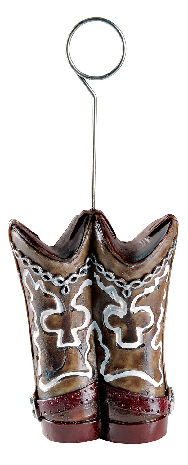 Cowboy Boots Photo/Balloon Holder Party Accessory (1 count)