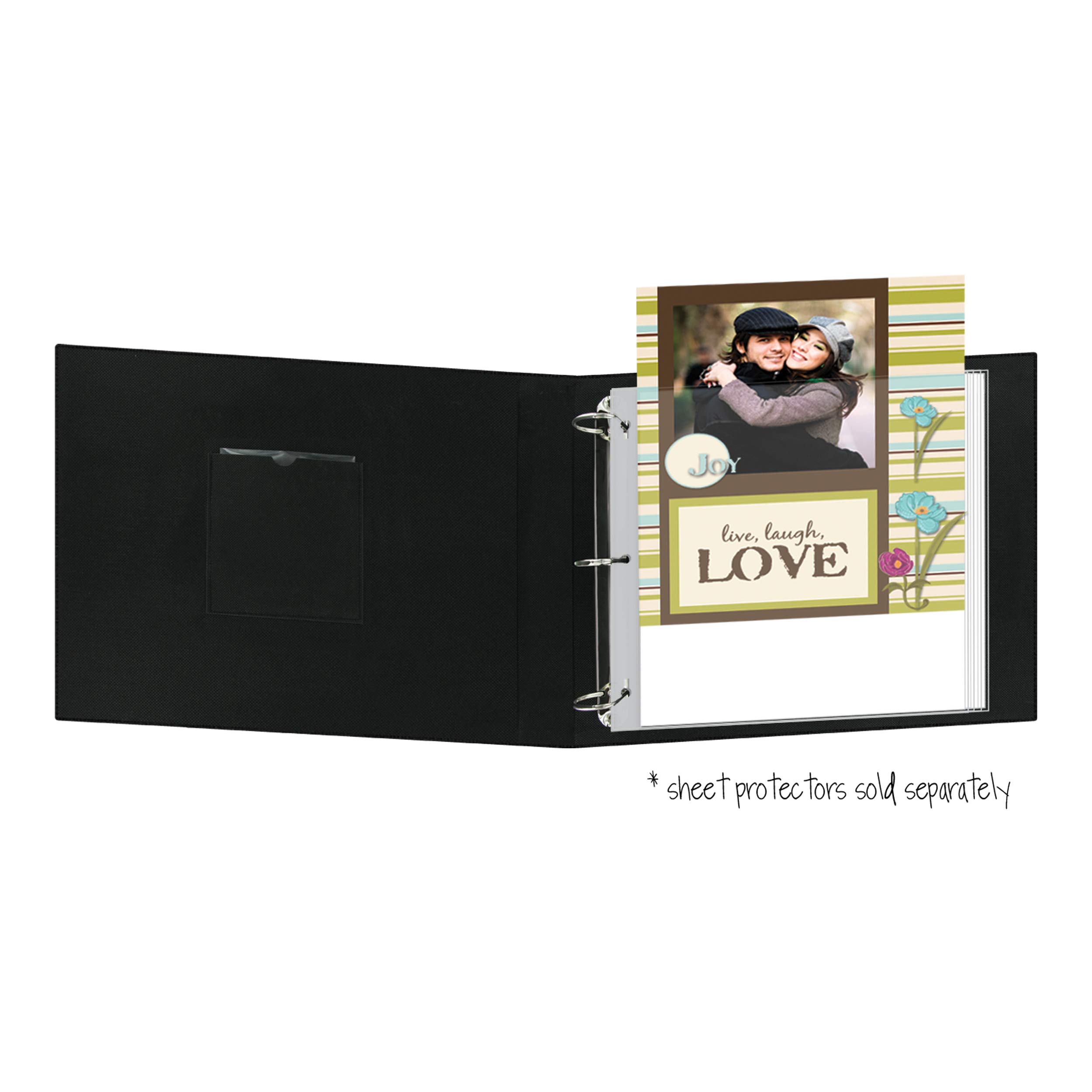 Pioneer Photo Albums Photo Album, 12"x12", Deep Black