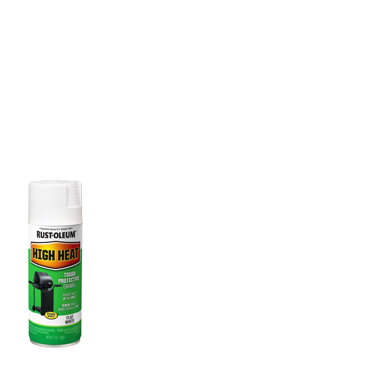 Rust-Oleum 7751830 High Heat Spray Paint, 12 Ounce, White, 12 Fl Oz