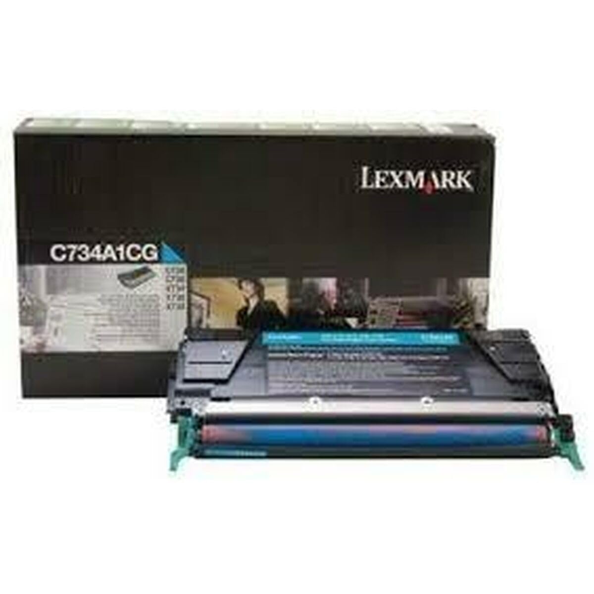 Lexmark C734A1CG Cyan Return Program Toner Cartridge