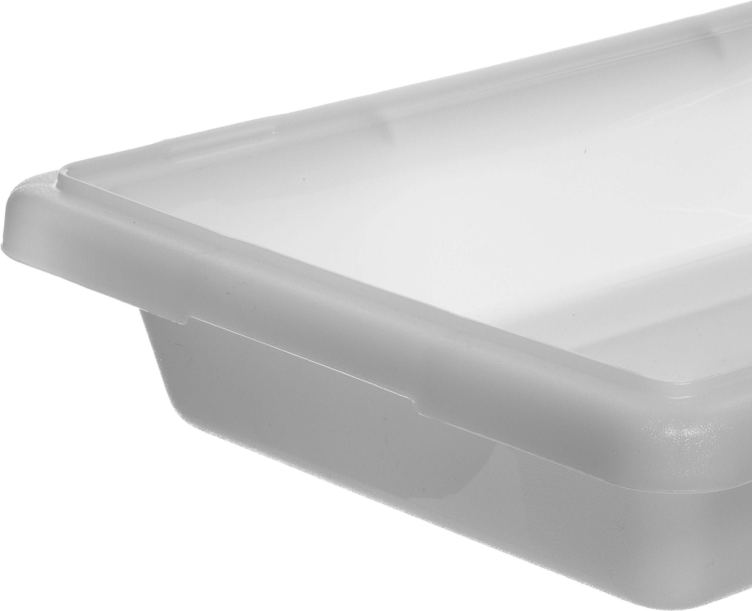 CFS 1063002 Polyethylene Food Box Storage Container, White, 1 Count