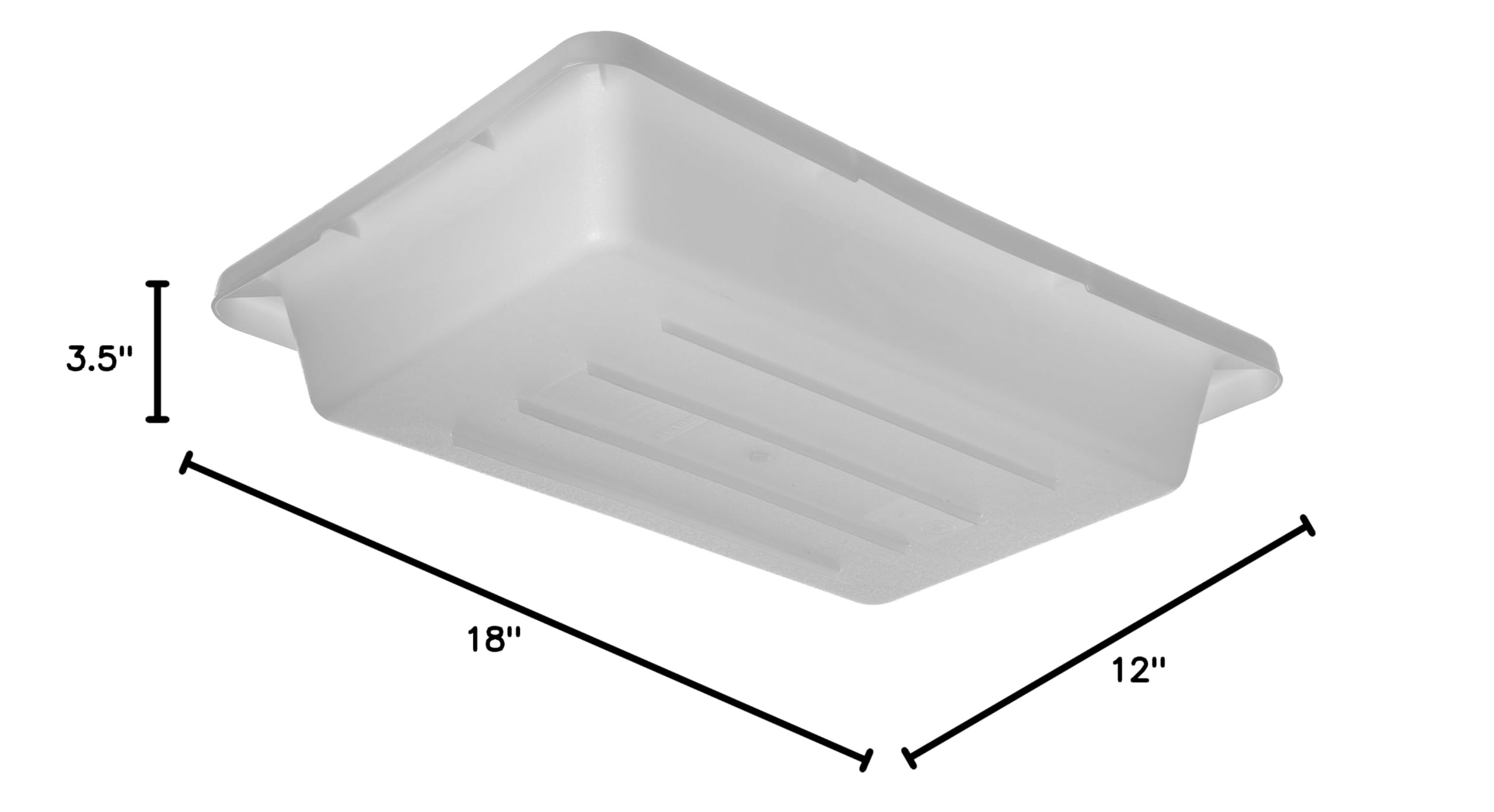 CFS 1063002 Polyethylene Food Box Storage Container, White, 1 Count