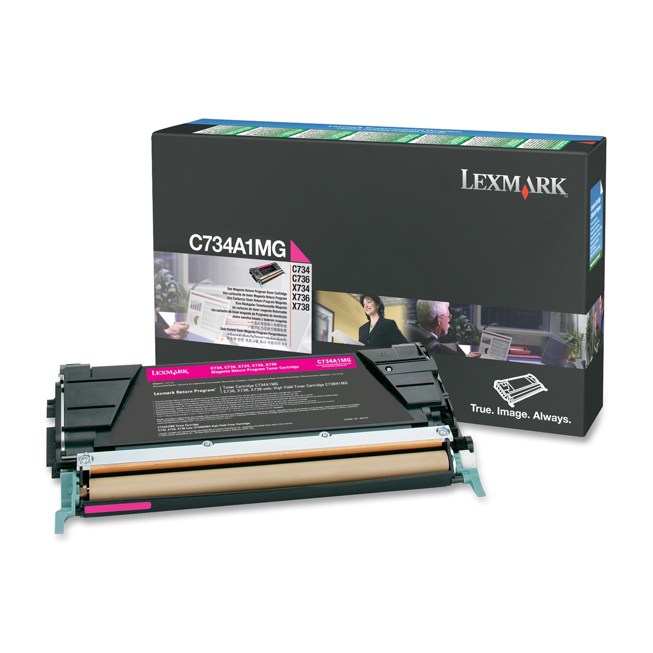 Lexmark™ C734A1MG Magenta Return Toner Cartridge