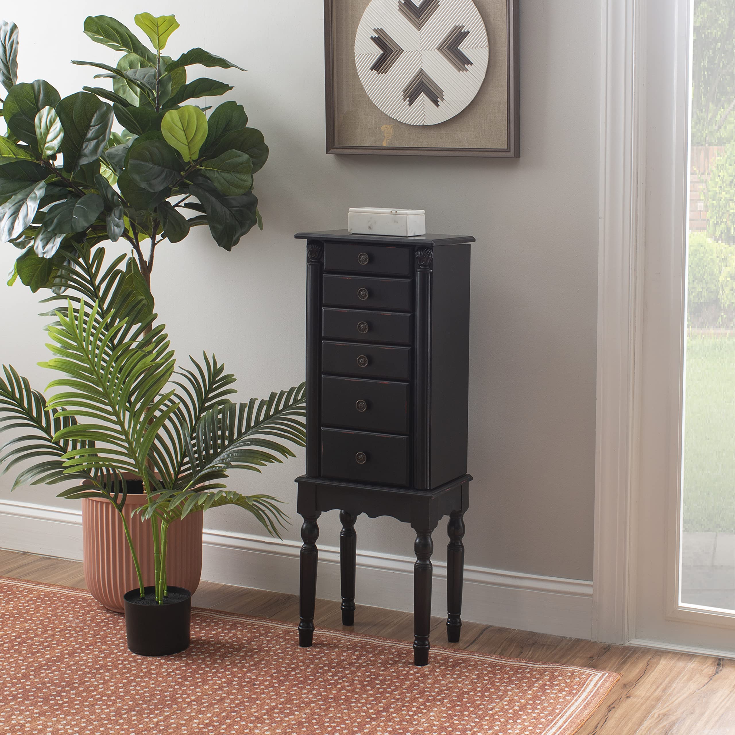 Powell Ebony Jewelry Armoire