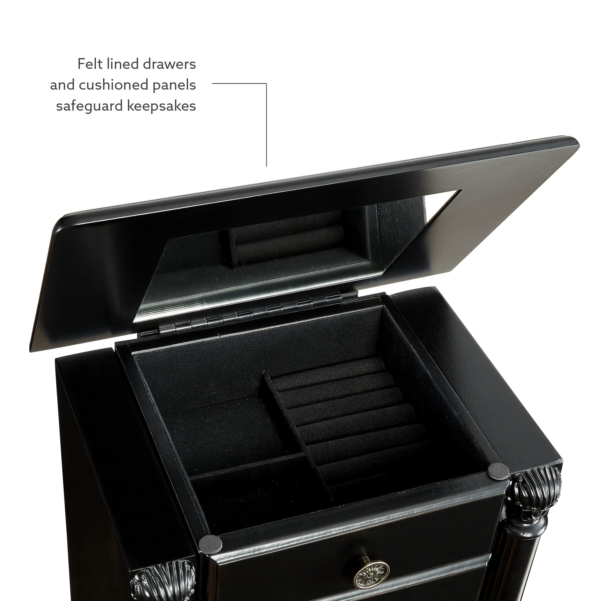 Powell Ebony Jewelry Armoire