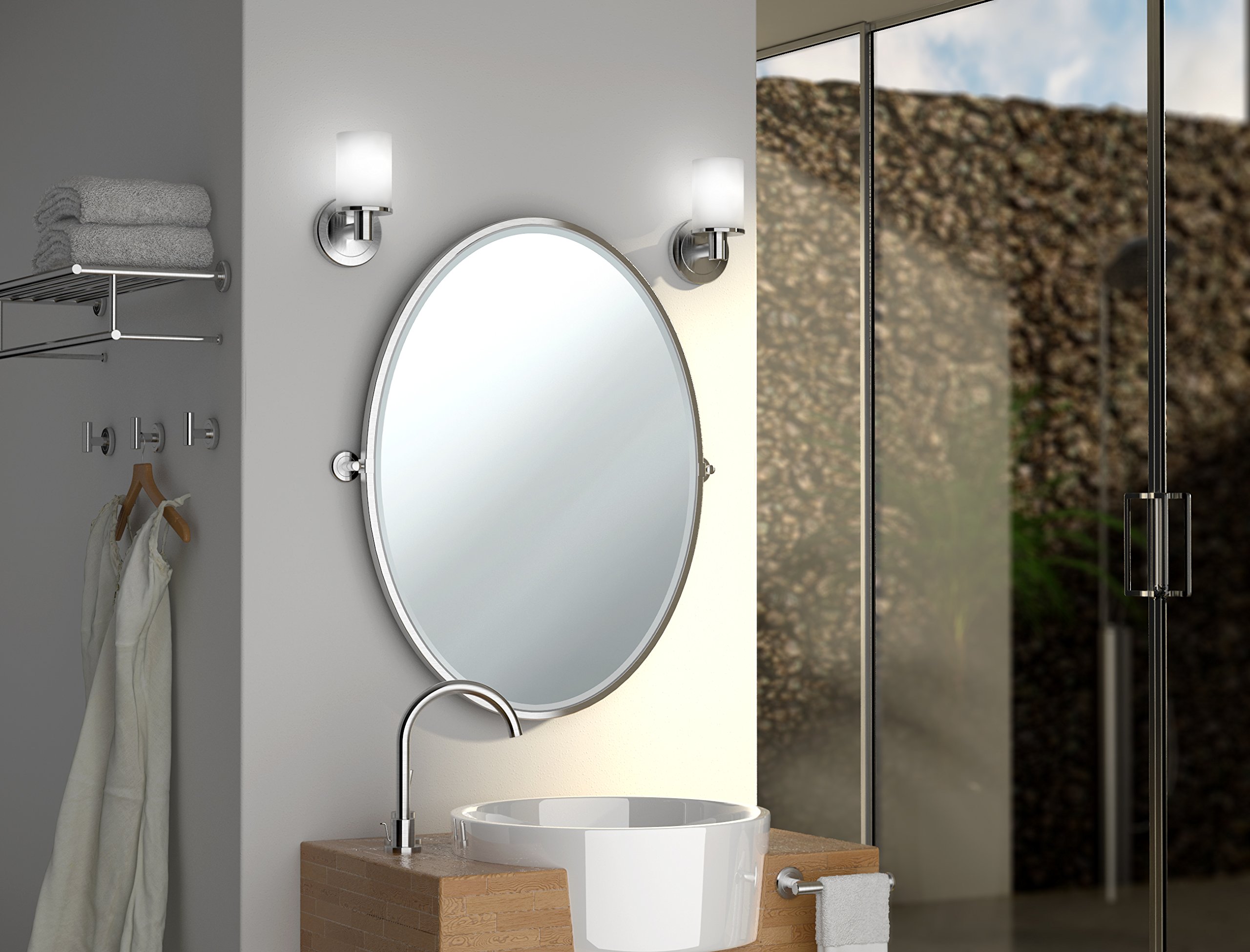 Gatco 1680 Latitude II Single Sconce, Chrome