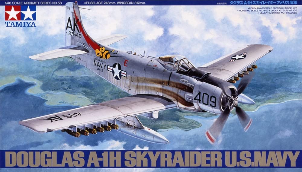 Tamiya Models Douglas A-1H Skyraider Model Kit