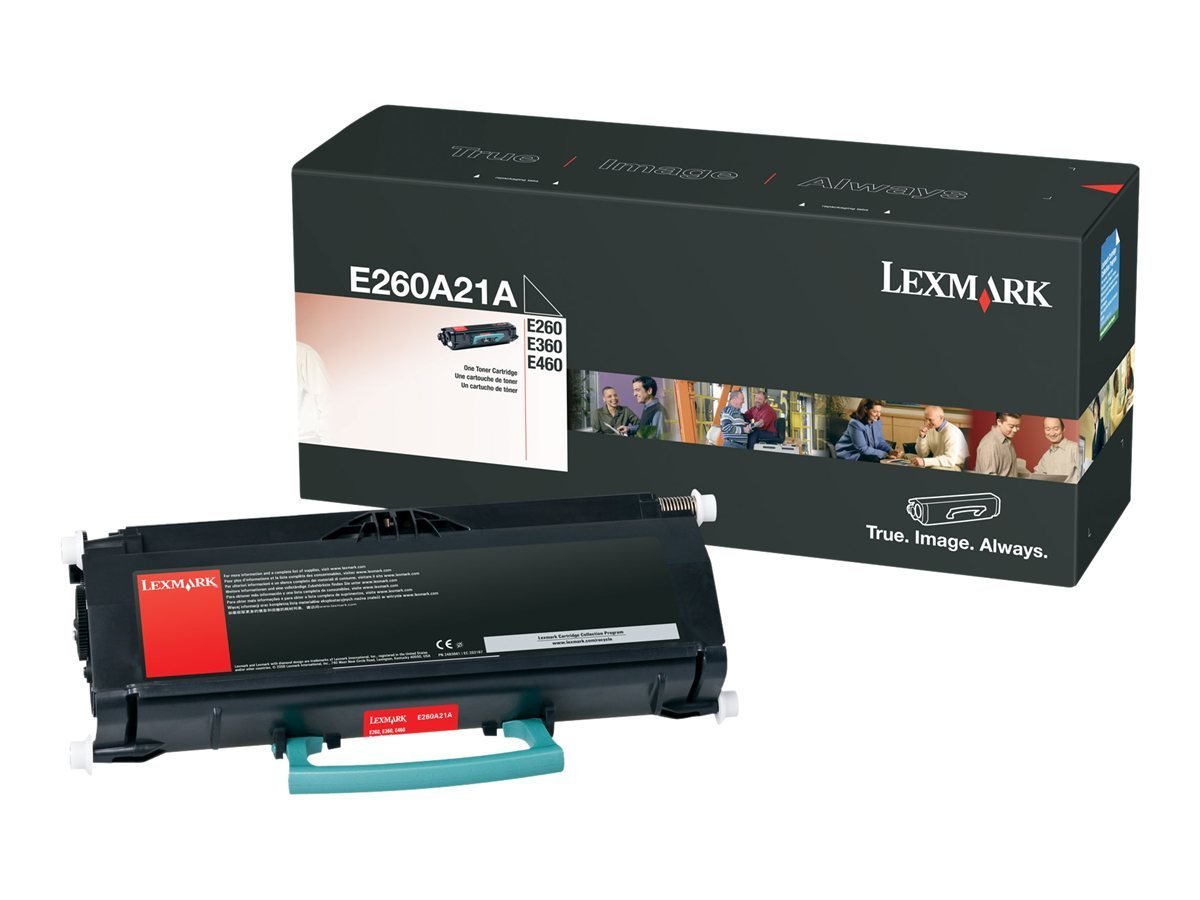 Lexmark E260A21A Black Print Toner Cartridge for Printer E260/E36X/E46X