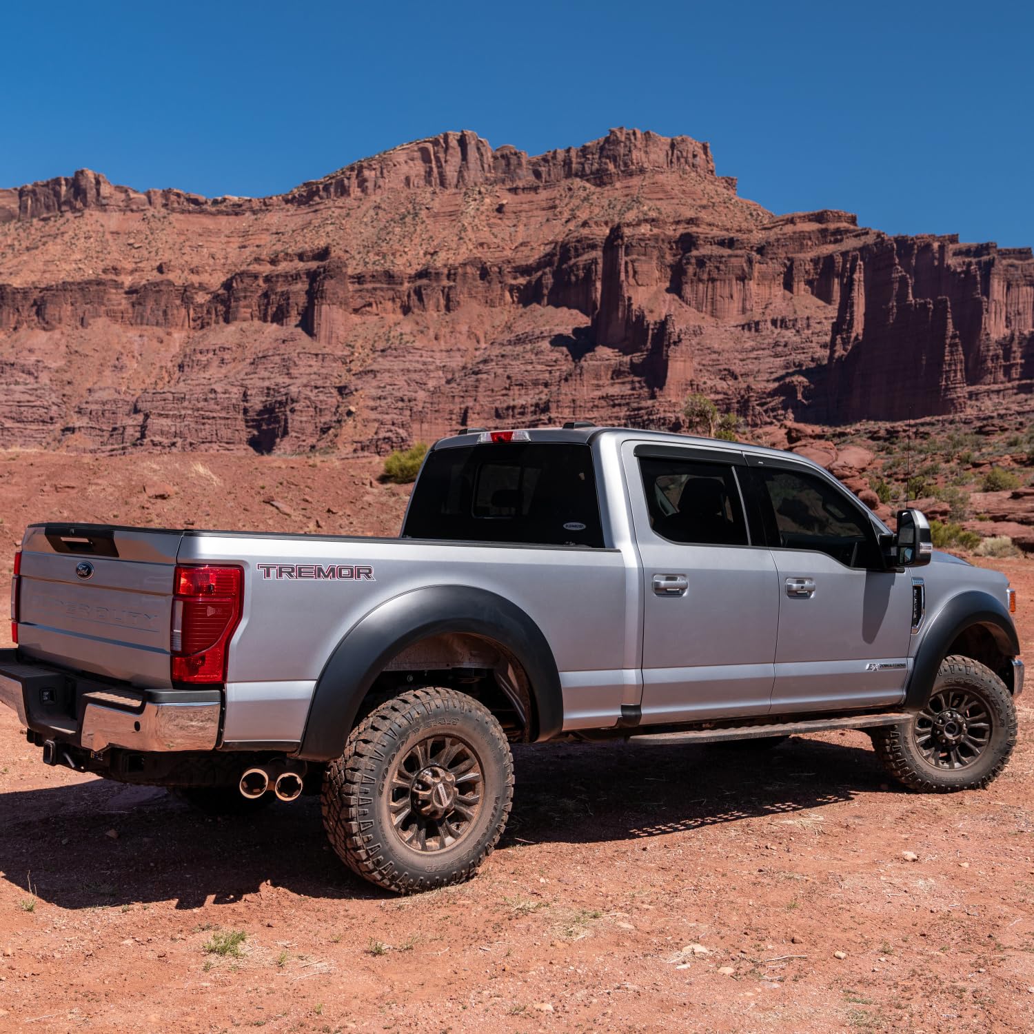 Bushwacker Extend-A-Fender Extended Front & Rear Fender Flares | 4-Piece Set, Black, Smooth Finish | 20926-02 | Fits 2009-2014 Ford F-150 (Excludes Raptor)