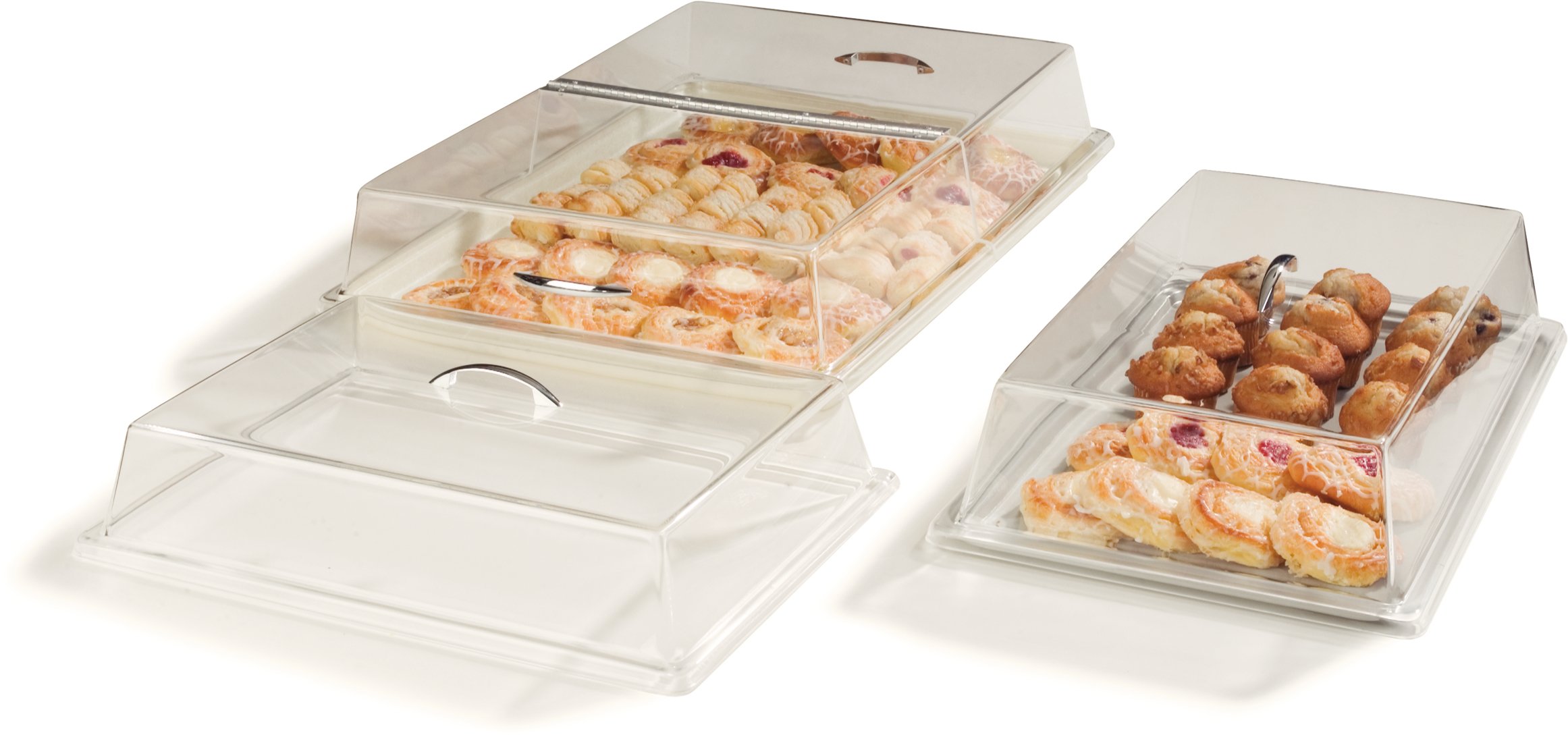 CFS SC2507 Acrylic Pastry Tray Cover, 24.37" Length x 16.62" Width x 4" Height, Clear