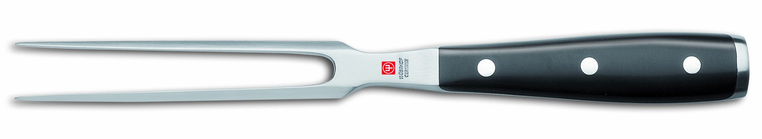 Wusthof Classic Ikon 6-Inch Meat Fork, Black
