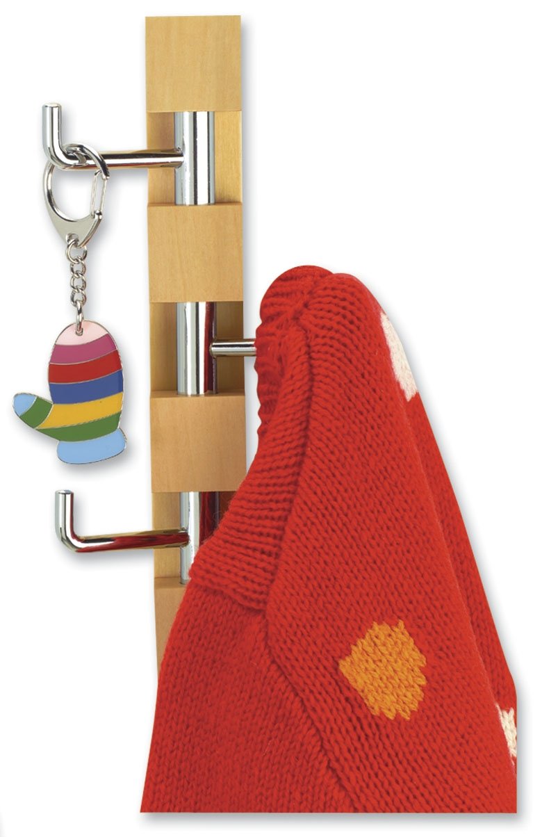 Better Houseware Milano Hook Rack, Natural