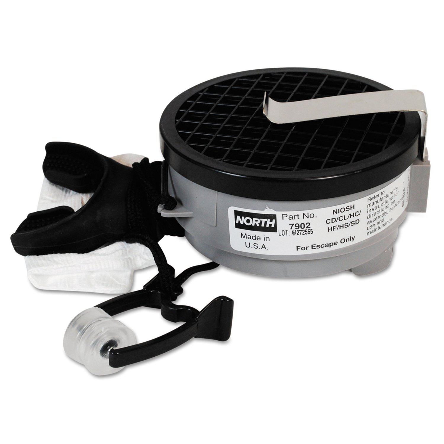 Emergency Escape Mouthbit Respirator complete for Acid Gas