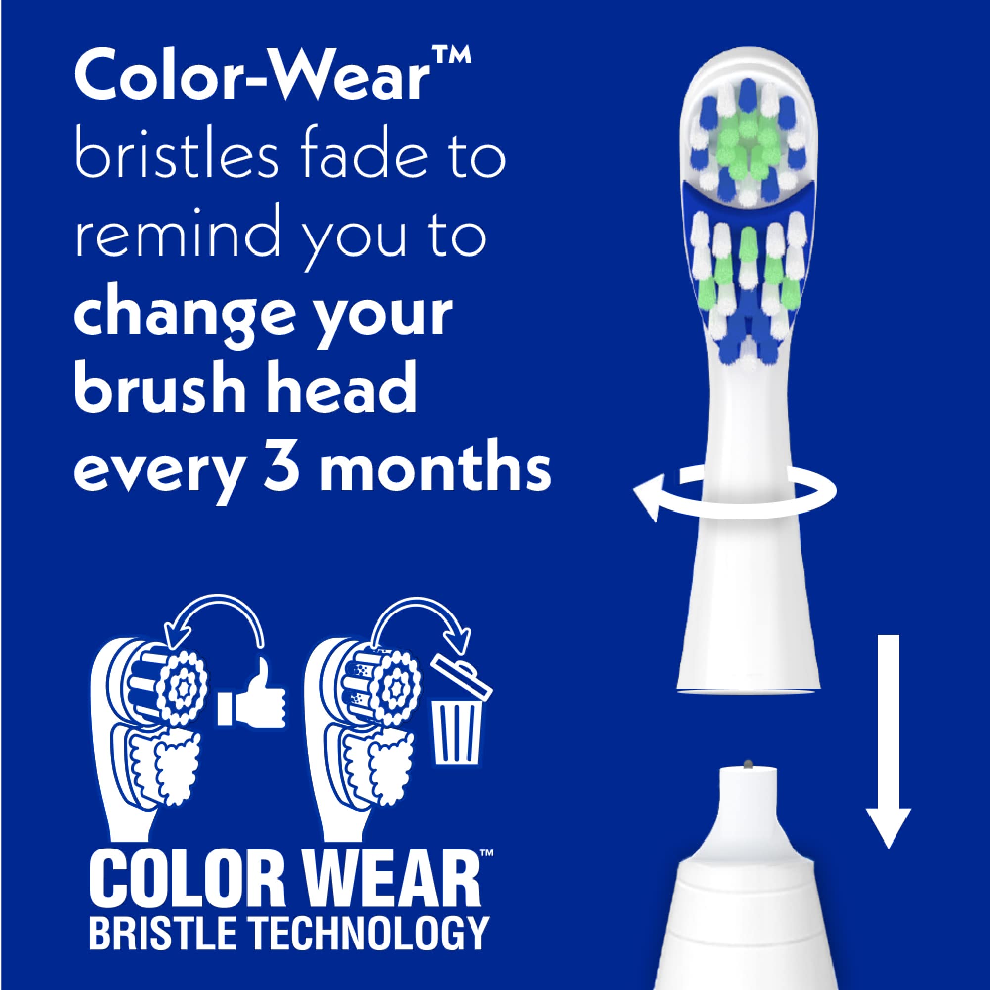 Spinbrush PRO CLEAN Battery Powered Toothbrush, Soft Bristles, 1 Count, Gold or Blue Color May Vary