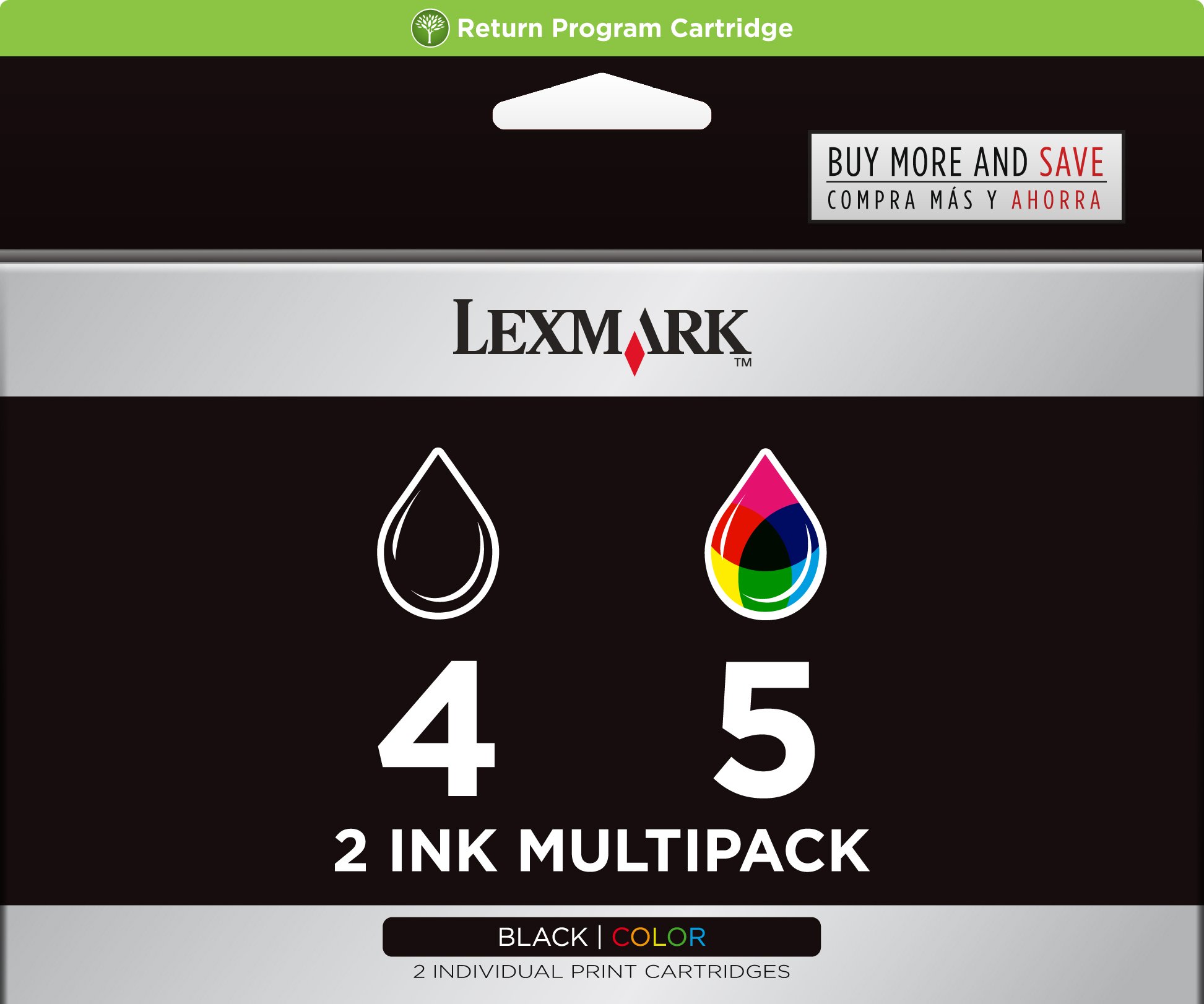 Lexmark #4 & #5 Black/Color Combo Pack