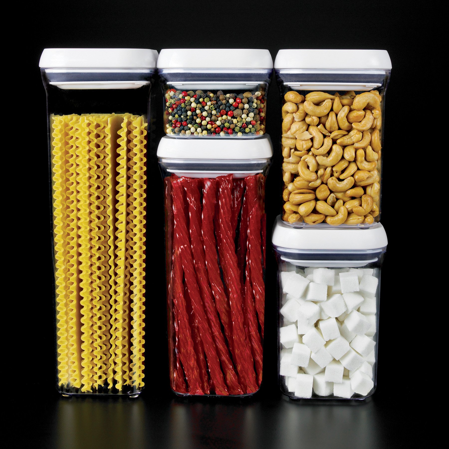 OXO Good Grips 5-Piece Airtight POP Container Set,White