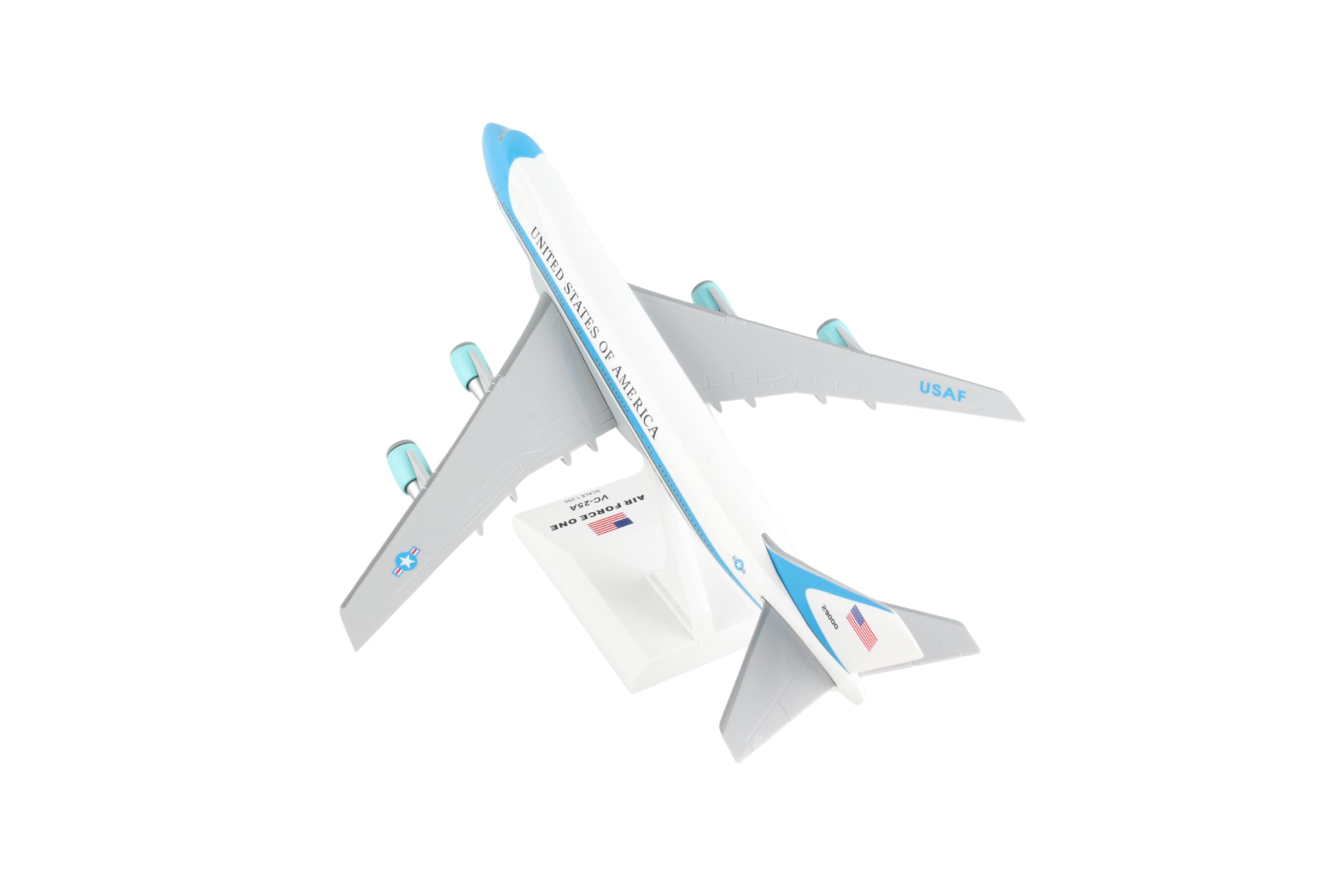 SkyMarks SKR041 Air Force One Boeing 747-200 VC25 1:250 Scale Desktop Model with Stand