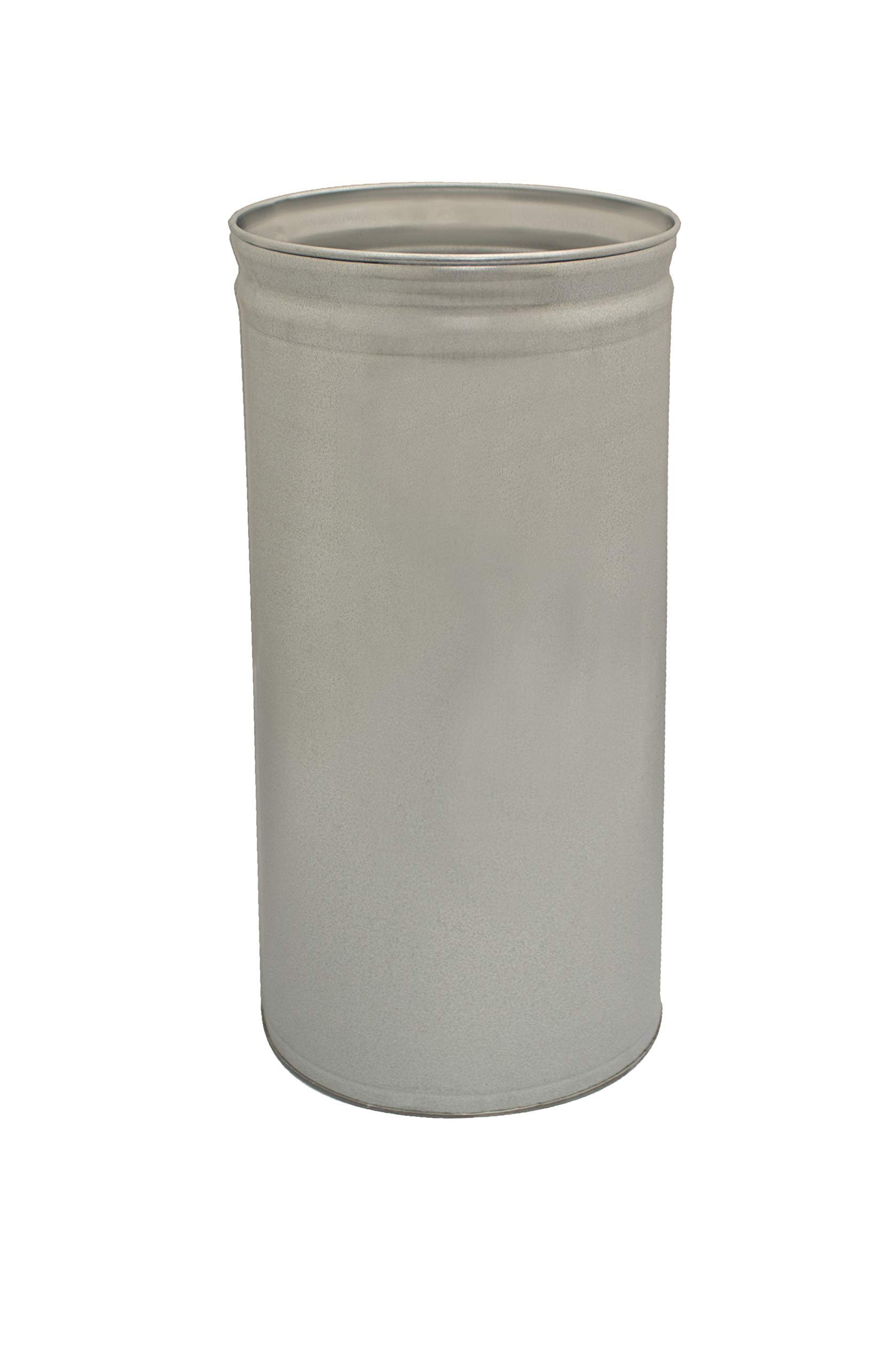 Witt Industries 15DTBK Steel 15-Gallon Standard Dome Top Indoor Waste Receptacle with Galvanized Liner, Round, 15" Diameter x 35" Height, Black