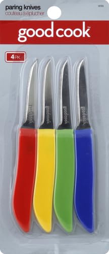 Good Cook 4-Piece Quick Paring Knife Set, multi-color, Small