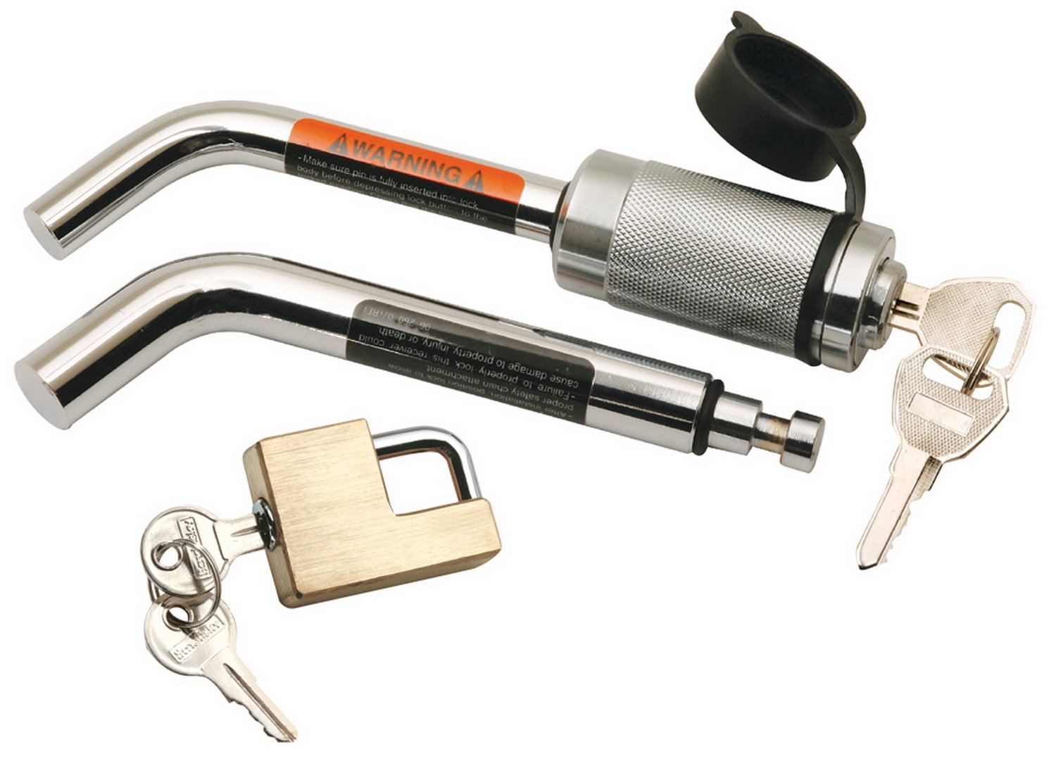 Reese Towpower 7006100 Chromed Steel Dual Bent Pin Receiver Lock