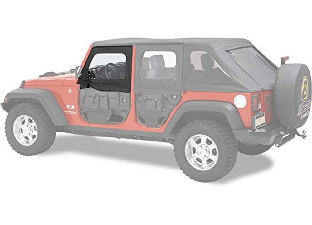 Bestop 5180535 Element Upper Fabric Doors for 2007-2018 for Wrangler JK 2DR/4DR - Front