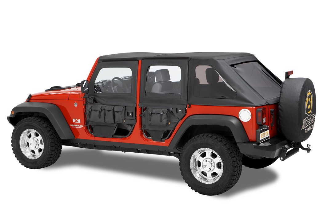 Bestop 5180535 Element Upper Fabric Doors for 2007-2018 for Wrangler JK 2DR/4DR - Front