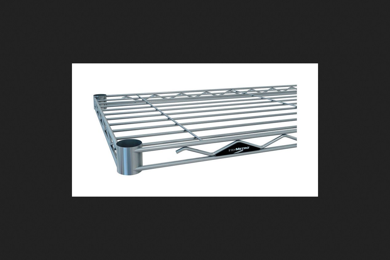 InterMETRO 18 36-Inch Shelf, Chrome