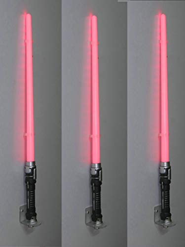MANNIFEN 2 Pack Universal - Clear Acrylic Rack - Lightsaber Wall Mount Lightsaber Wall Shelf Saber Lightsaber Lightsaber Wall Bracket