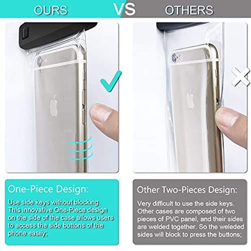 Karvense Waterproof Phone Pouch Case, 4 Pack Waterproof Cell Phone Holder/Bag for iPhone, Samsung Galaxy,Pixel, Moto, Universal Dry Bag for Vocation, Beach, Pool, Shower, Rafting, Kayaking, Snorkeling