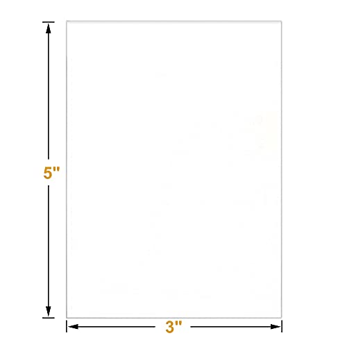 Macoota 200 Pcs 3" x 5" Small Clear Thick Cello Treat Bags Flat Cellophane Bags With 6 Colors Twist Ties Packaging Wrapping Cookies Candies Popcorn Gift Cellophane Bags