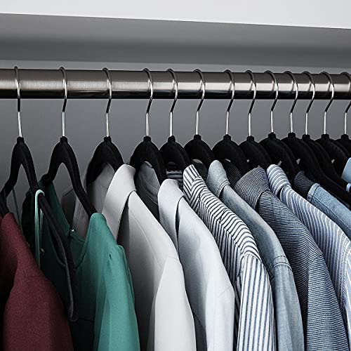 HangAroma Non-Slip Scented Velvet Hangers - Heavy Duty Clothes Hanger - Ultra Thin Space Saving 360 Degree Swivel Hook - Ideal for Coats, Jackets, Pants, & Dress - Mint - 6 Pack