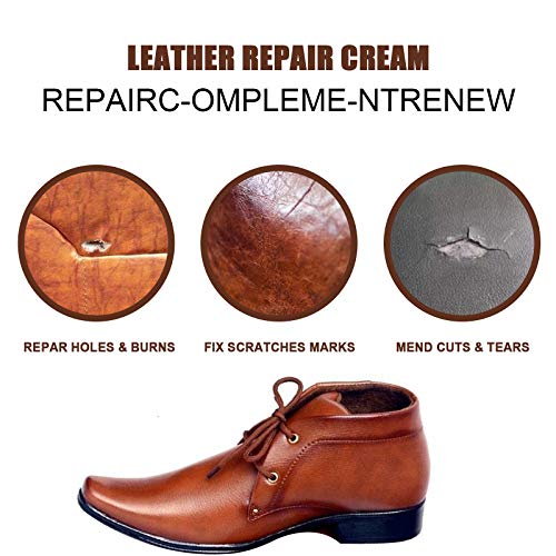 Advanced Leather Repair Gel, Professional DIY Leather and Vinyl Repair Kit, Leather Repair Cream (Grey, 20ml)