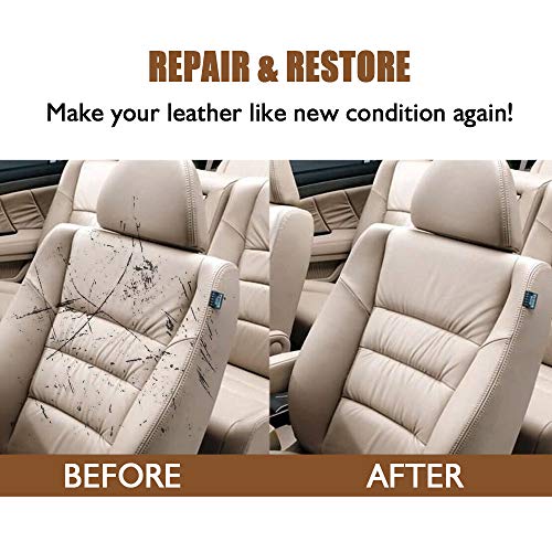 Advanced Leather Repair Gel, Professional DIY Leather and Vinyl Repair Kit, Leather Repair Cream (Grey, 20ml)