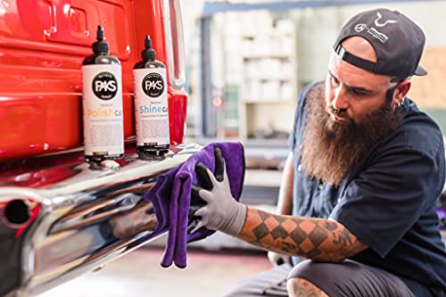 Paks Shine Cut Medium Auto Compound | Made in USA | 16 oz Buffing Scratch & Swirl Removal Paint Restorer for Paint Correction