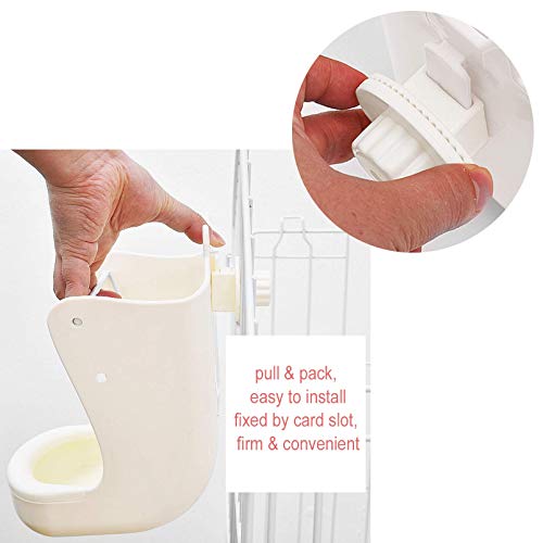 Rabbit Hay Feeder Guinea Pig Plastic Food Bowls Bunny Less Wasted Hay Rack Food Dispenser for Chinchilla Hamster and Other Small Animals