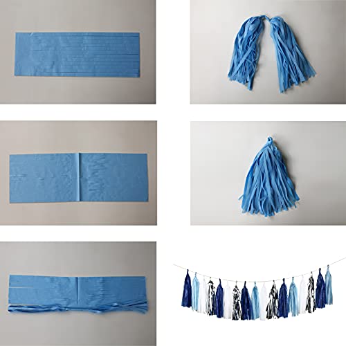 Mefuny Bining Tissue Paper Tassel DIY Hanging Paper Decorations Party Garland Decor for Party Decorations Wedding,Festival,Baby Shower Decoration 20PCS
