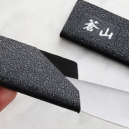 Cangshan 1026641 8-Piece Steak Knife Guard Set, Black