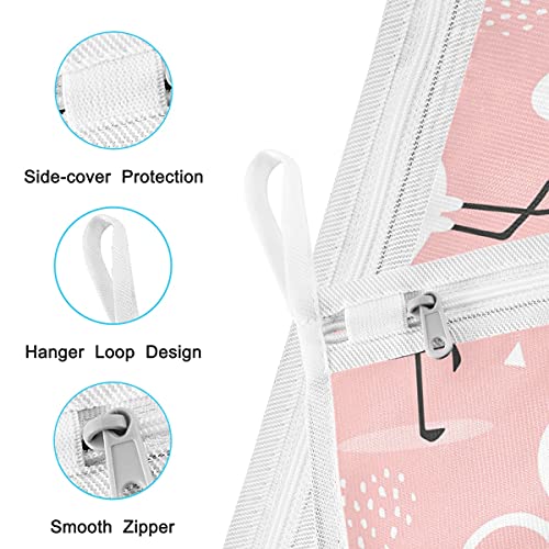 Xigua 2PCS Flamingo Mesh Laundry Bag Storage Organizer Bag Delicates Durable Travel Washing Bag for Sock,Lingerie,Large Garment