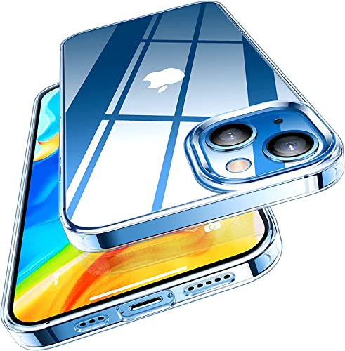 TORRAS Crystal Clear iPhone 13 Mini Case, Ultra-Thin Slim Fit Phone Cases for iPhone 13 Mini, [Long Lasting Clarity] Soft Silicone iPhone Mini 13 Case, Crystal Clear